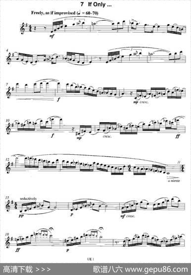 IfOnly（12首现代风格练习曲之7）|James、Rae - 曲谱库 - 歌谱俱乐部